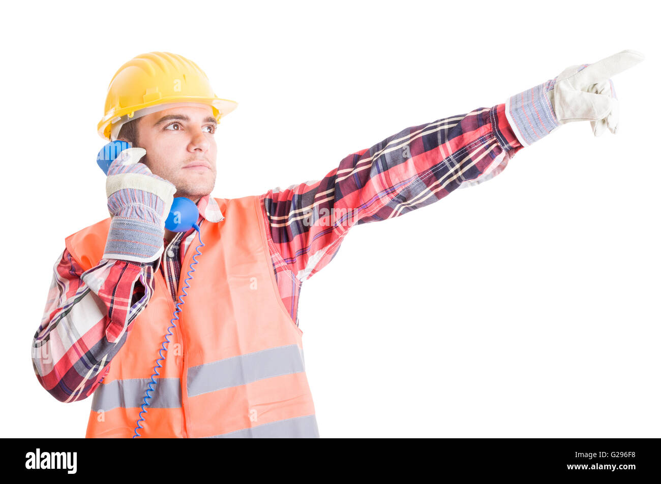Man raising phone Cut Out Stock Images & Pictures - Alamy