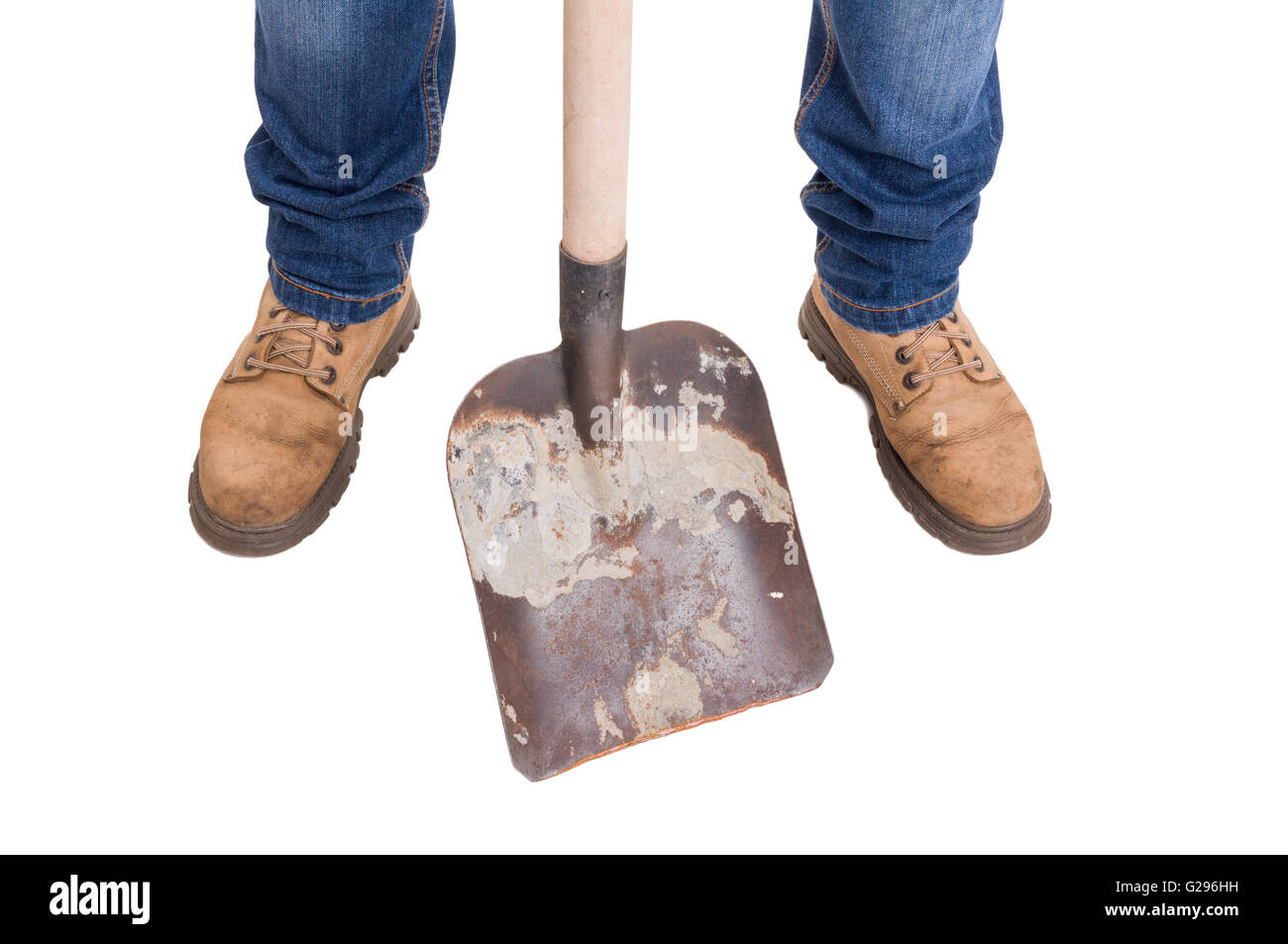 Worker feet hi-res stock photography and images - Alamy