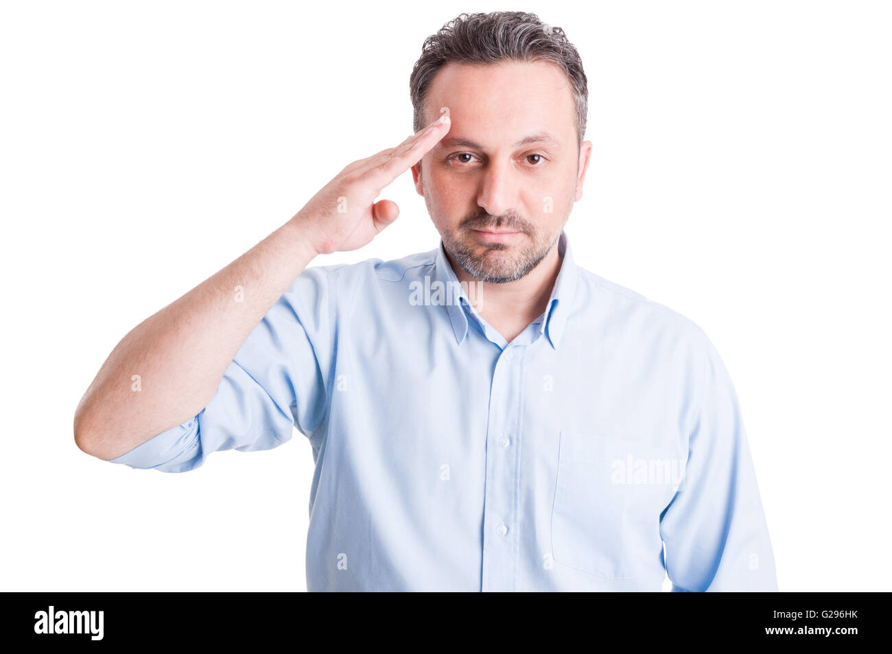 Military hand salute hi-res stock photography and images - Alamy