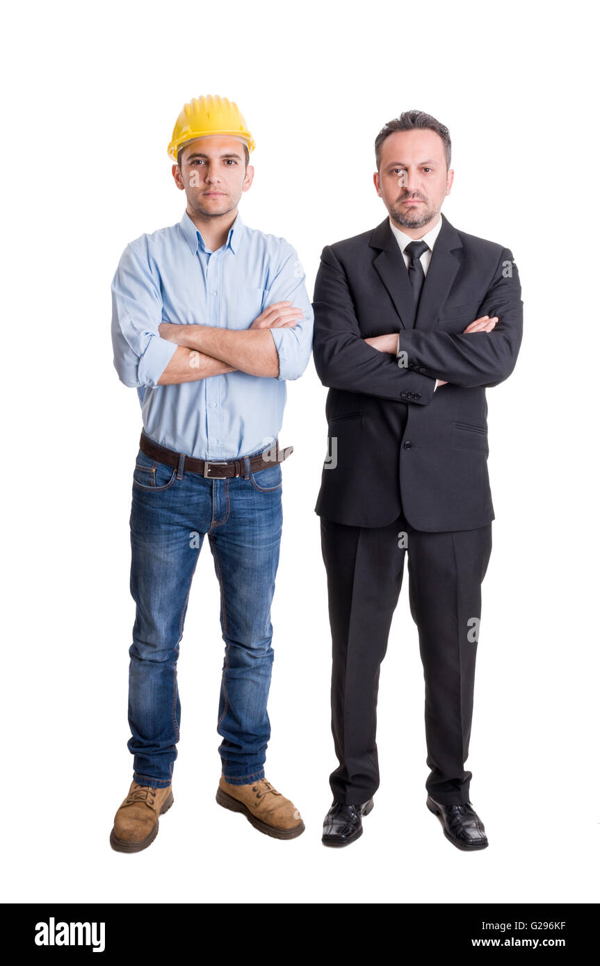 Two men standing crossing arms hi-res stock photography and images - Alamy