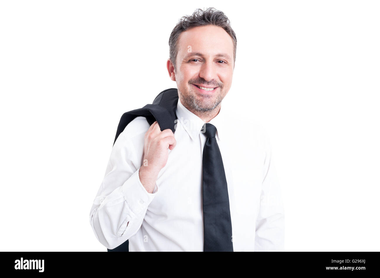 Man carrying suit on shoulder hi-res stock photography and images - Alamy