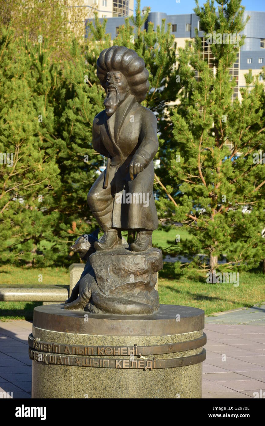 Statue in Astana, Kaazkhstan Stock Photo - Alamy