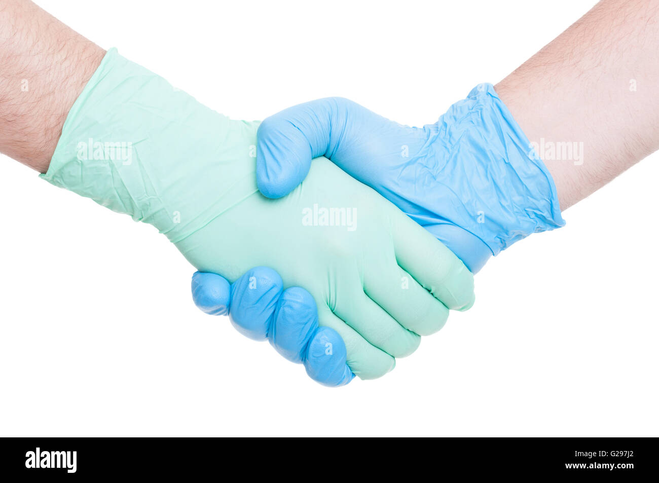 Surgical gloves handshake hi-res stock photography and images - Alamy