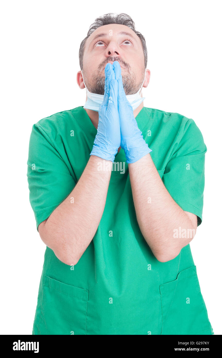 Doctor pray hi-res stock photography and images - Alamy