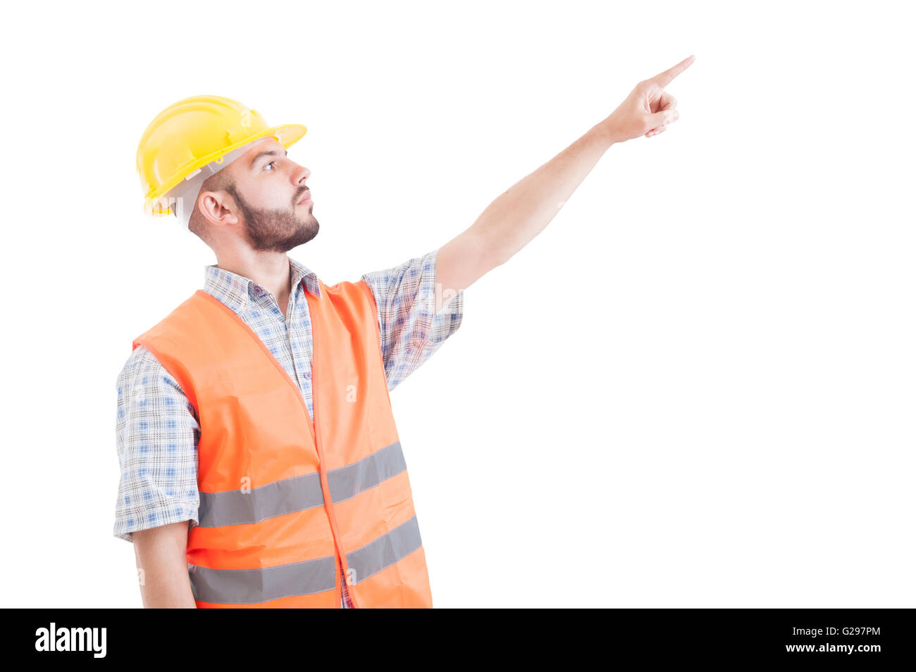 Young person pointing right Cut Out Stock Images & Pictures - Alamy