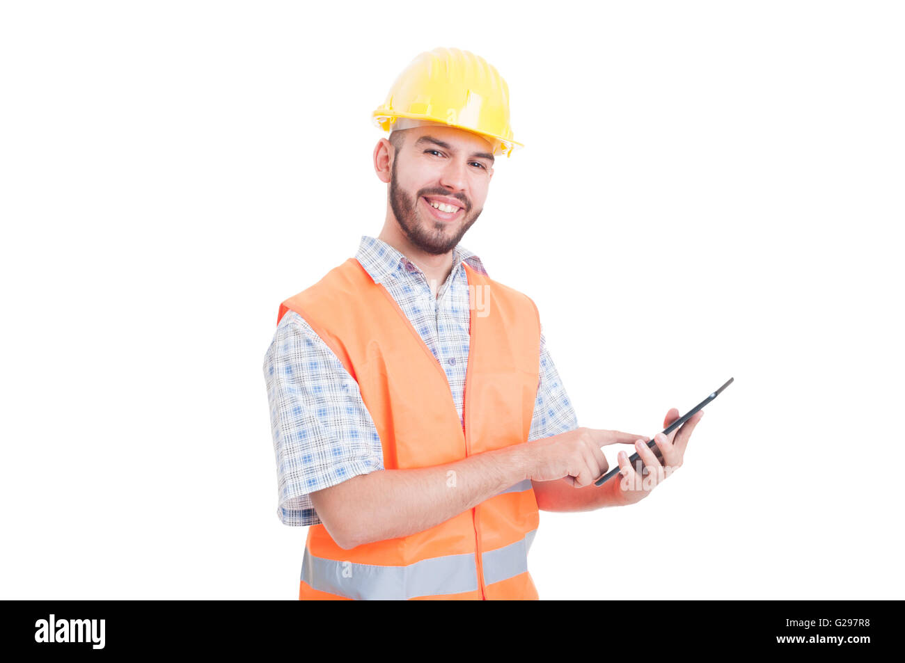 Engineer using ipad hi-res stock photography and images - Alamy