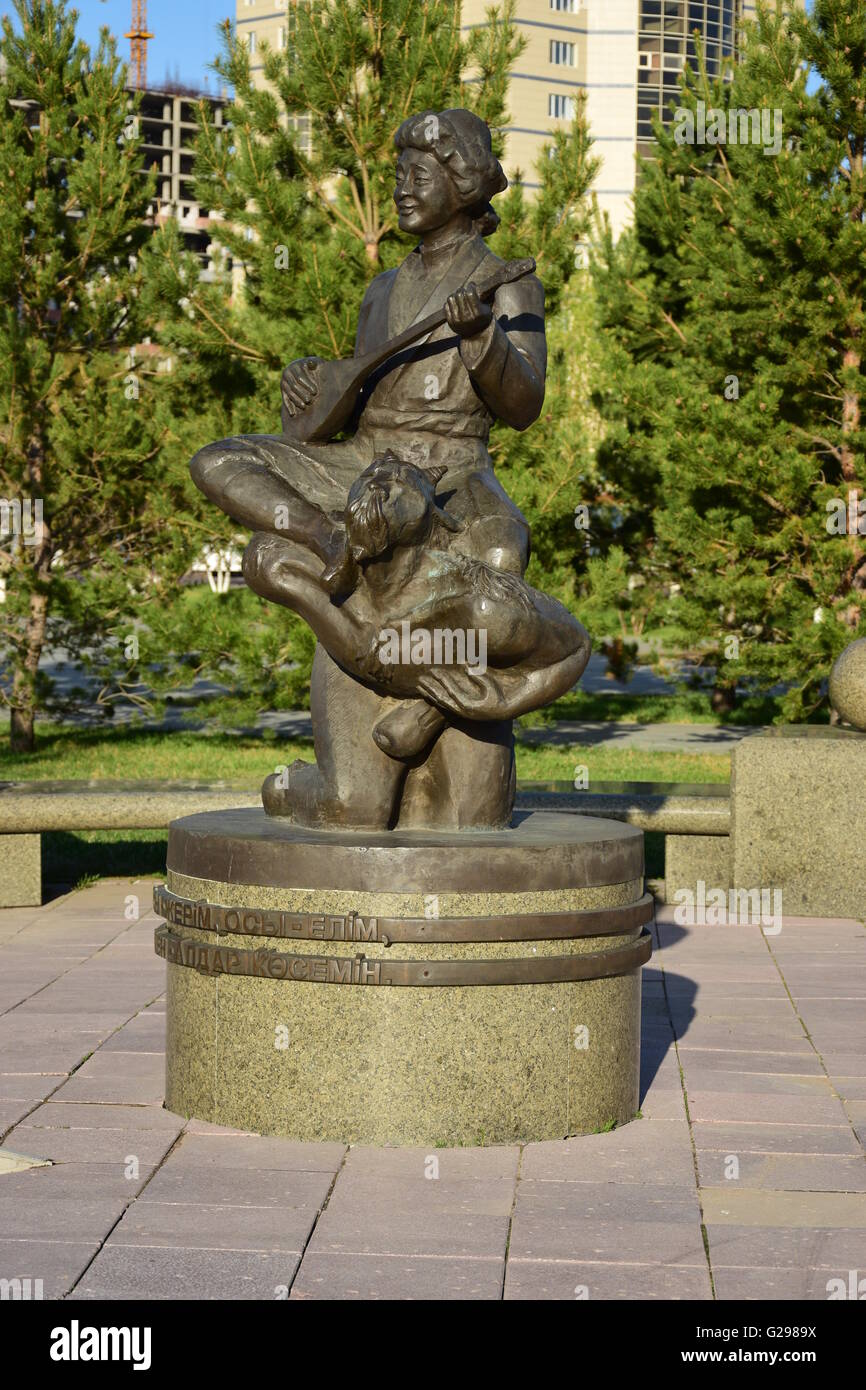 Statue in Astana, Kaazkhstan Stock Photo - Alamy