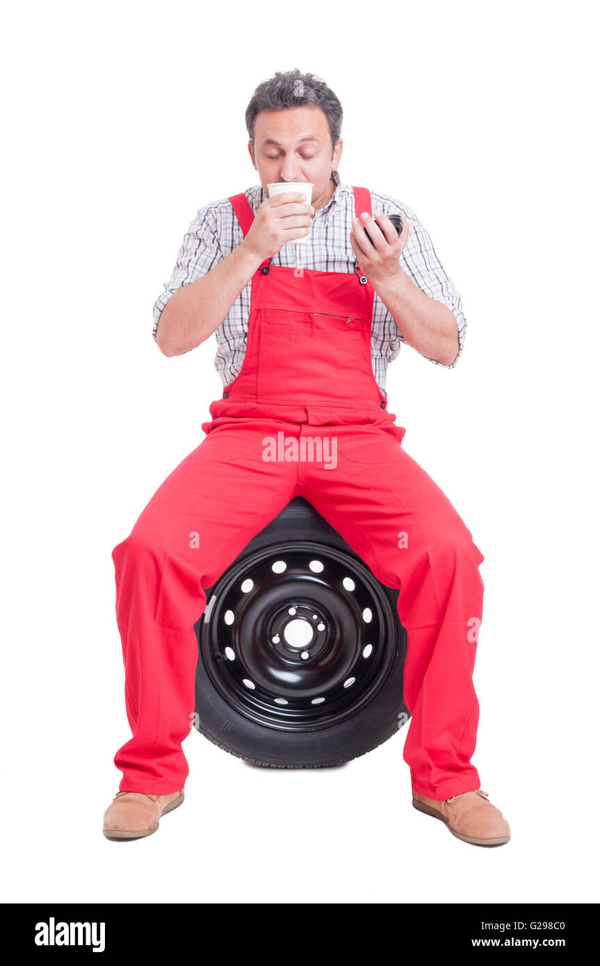 Professional male auto mechanic Cut Out Stock Images & Pictures - Alamy