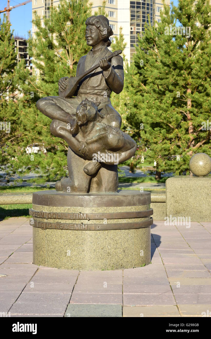 Statue in Astana, Kaazkhstan Stock Photo - Alamy