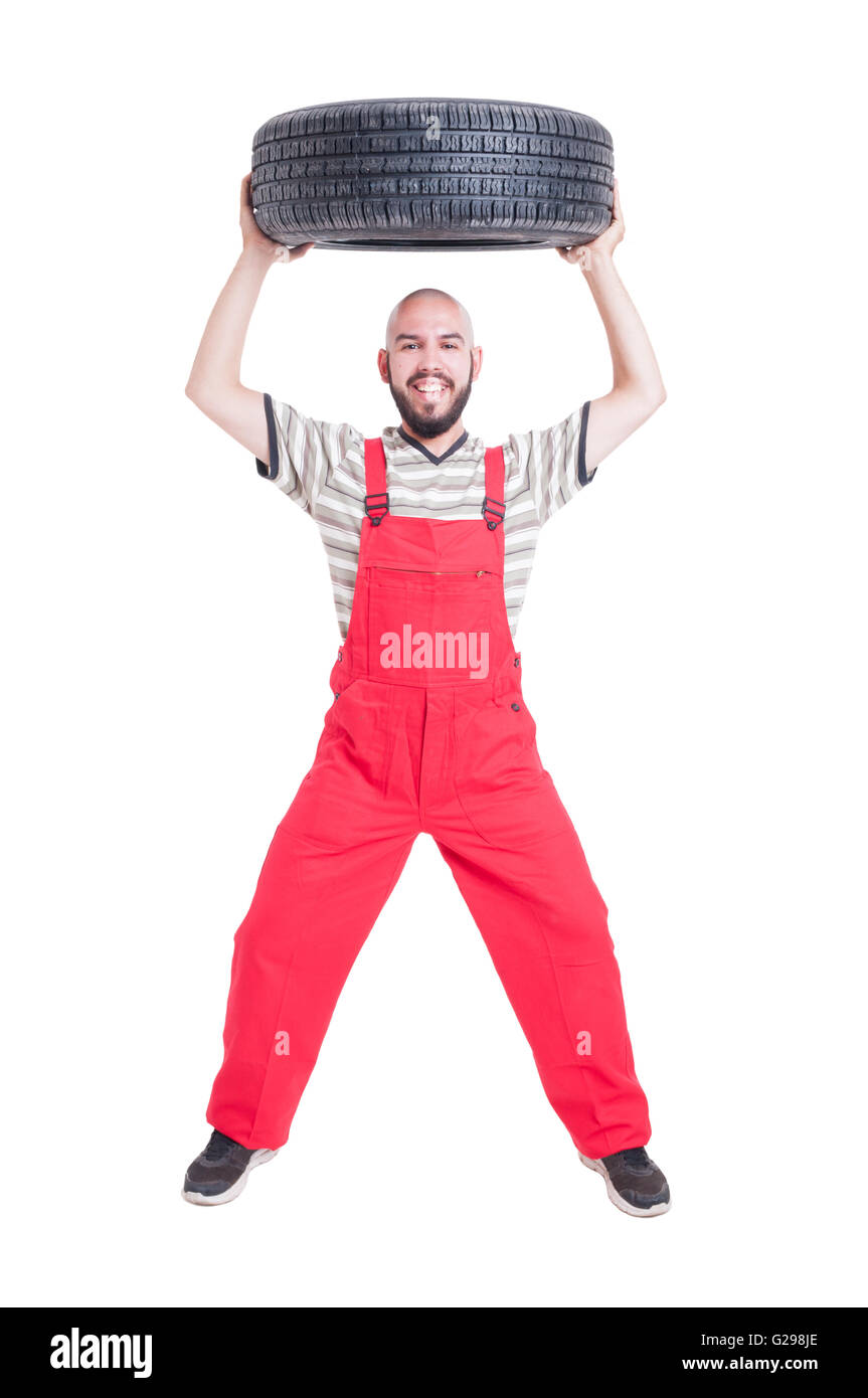 Lifting car above head hi-res stock photography and images - Alamy