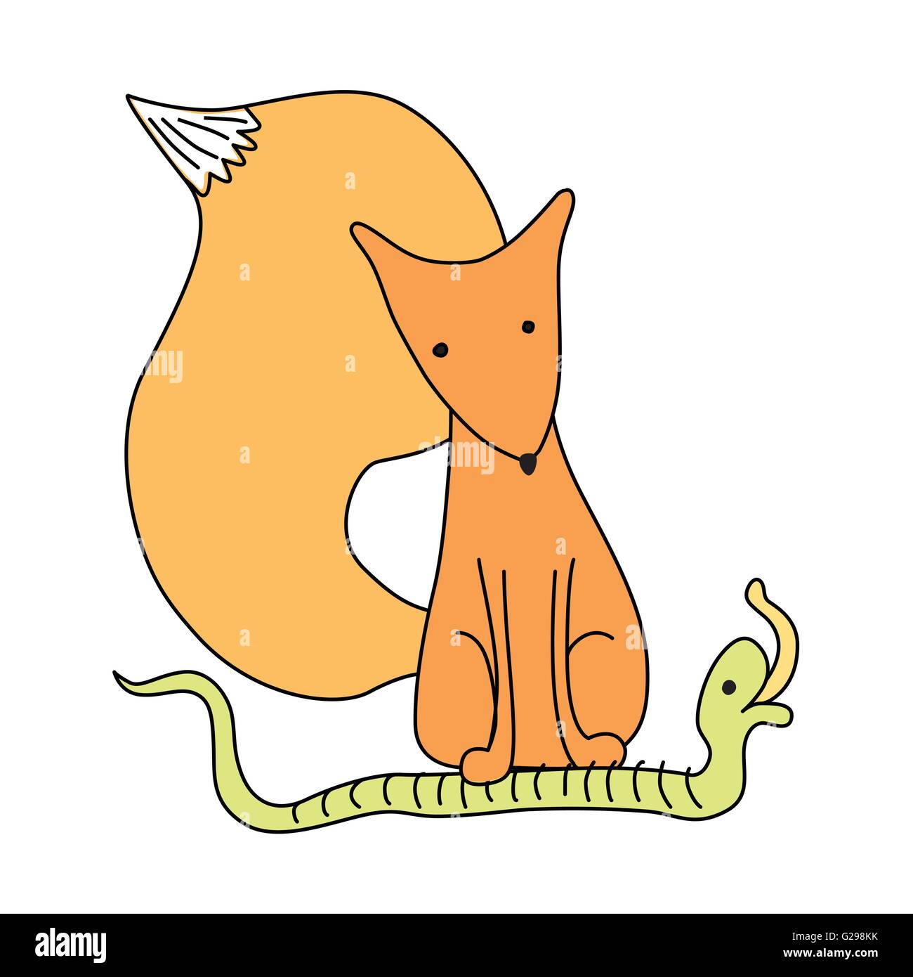 Cartoon fox hi-res stock photography and images - Alamy