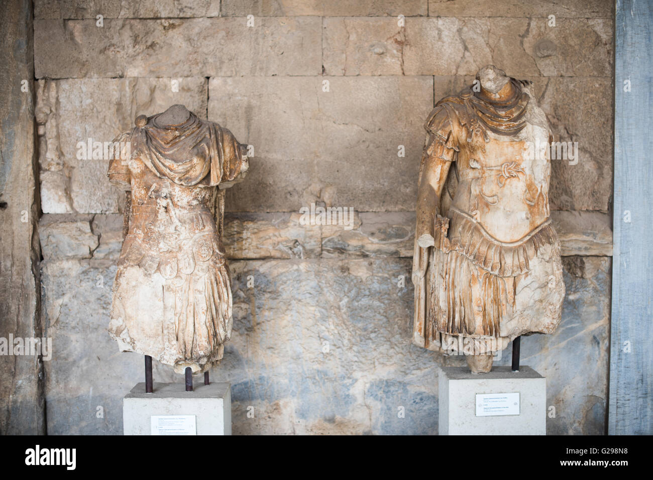 Ancient Agora Statues Iliad Odyssey Personifications Athens Greece ...