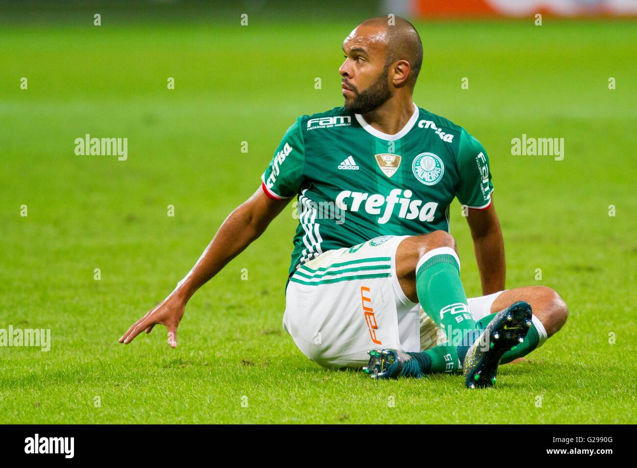 SAO PAULO, Brazil - 25/05/2016: PALM X FLUMINENSE - Alecsandro during ...