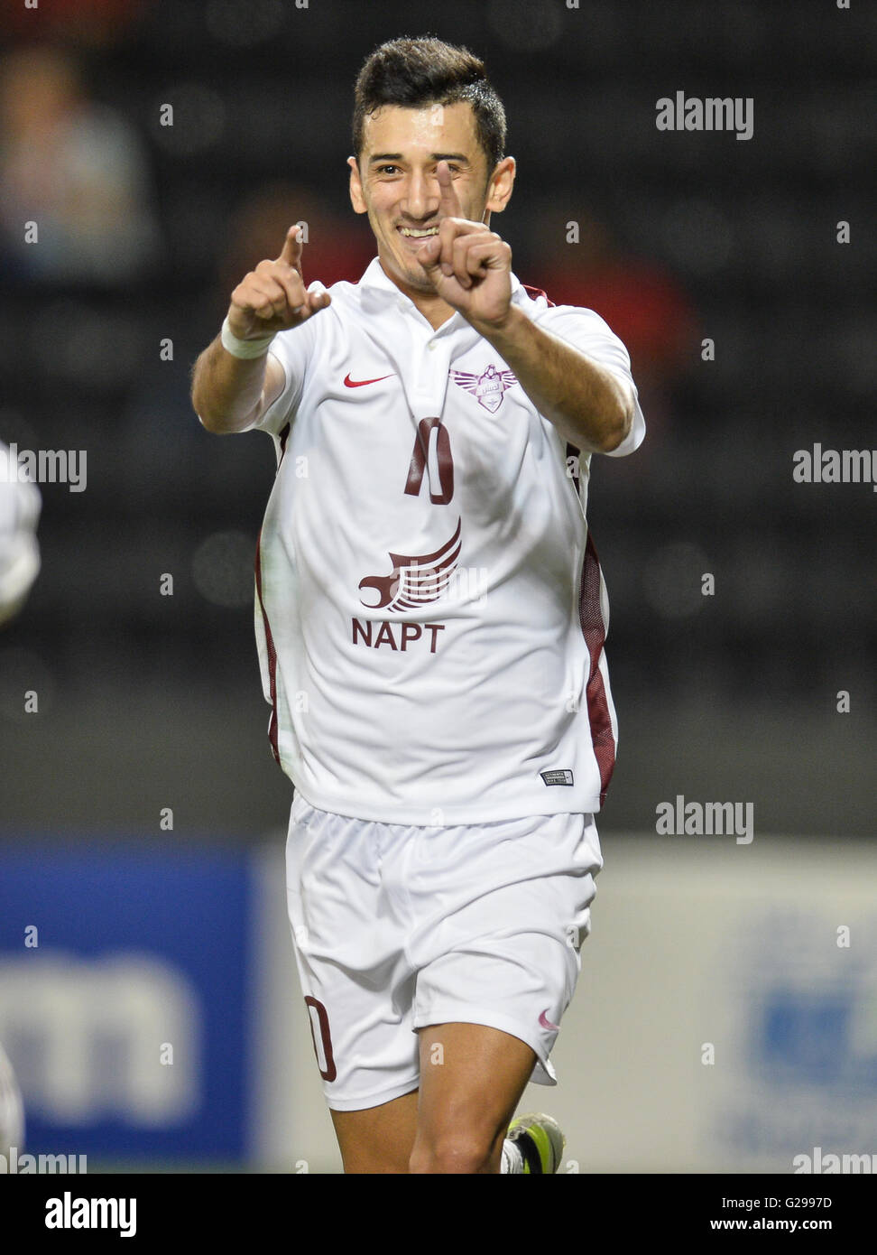 Doha, Capital of Qatar. 25th May, 2016. Qatar's El-Jaish player Sardor ...