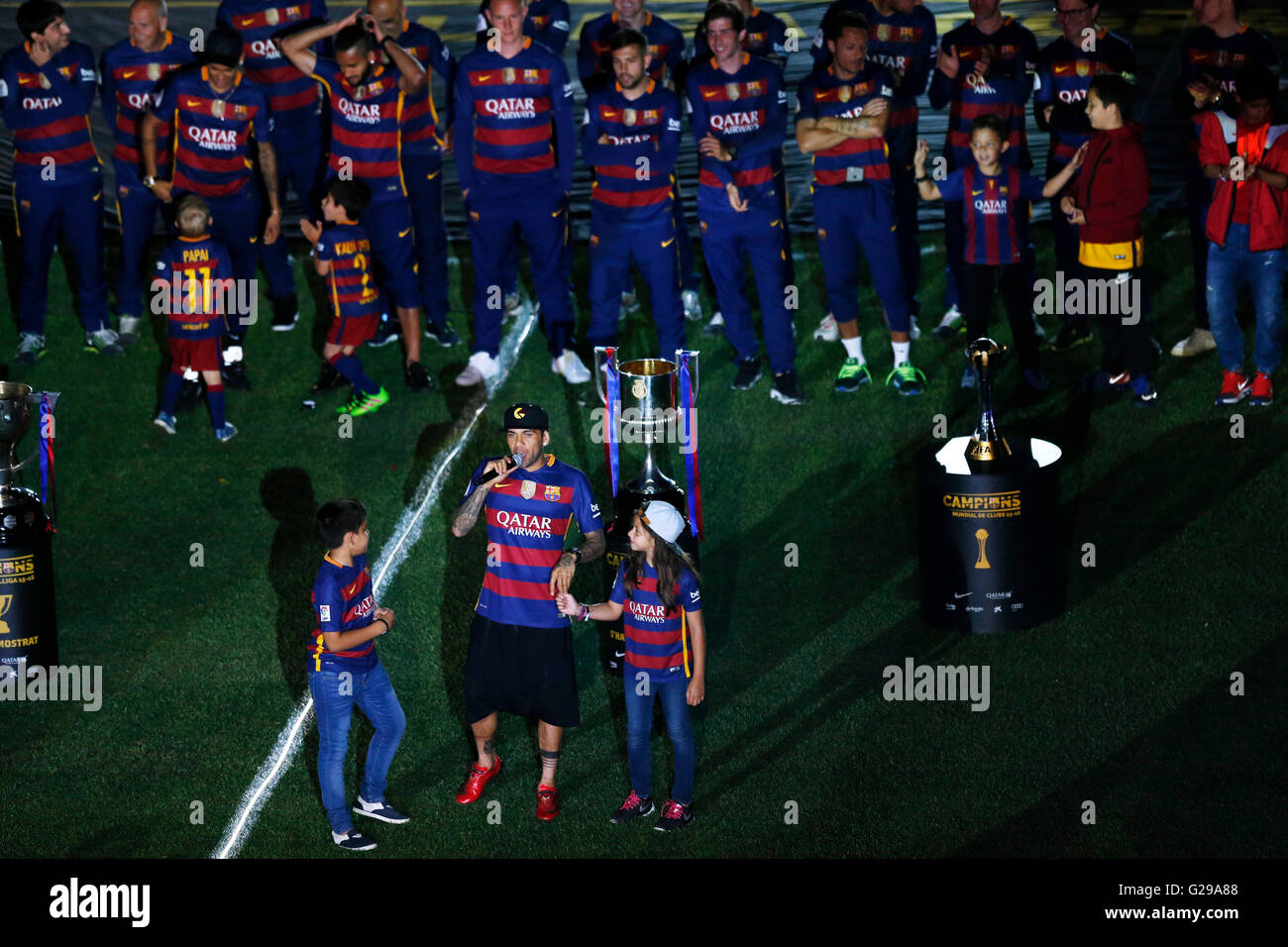 Barcelona, Spain. Barcelona won the Spanish Primera Division league and ...