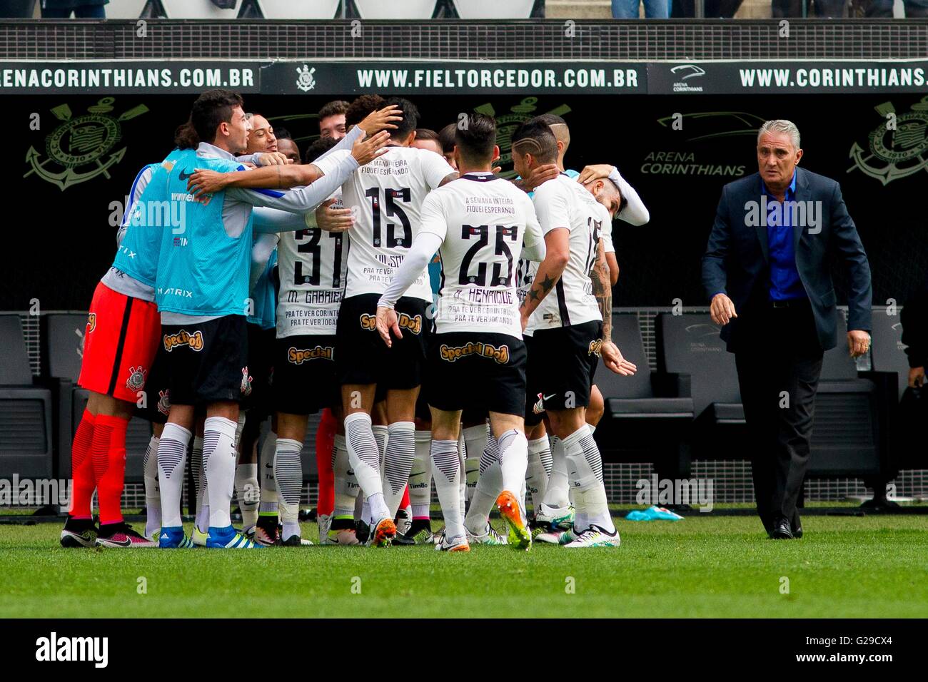 SAO PAULO, Brazil - 26/05/2016: CORINTHIANS X BLACK BRIDGE ...