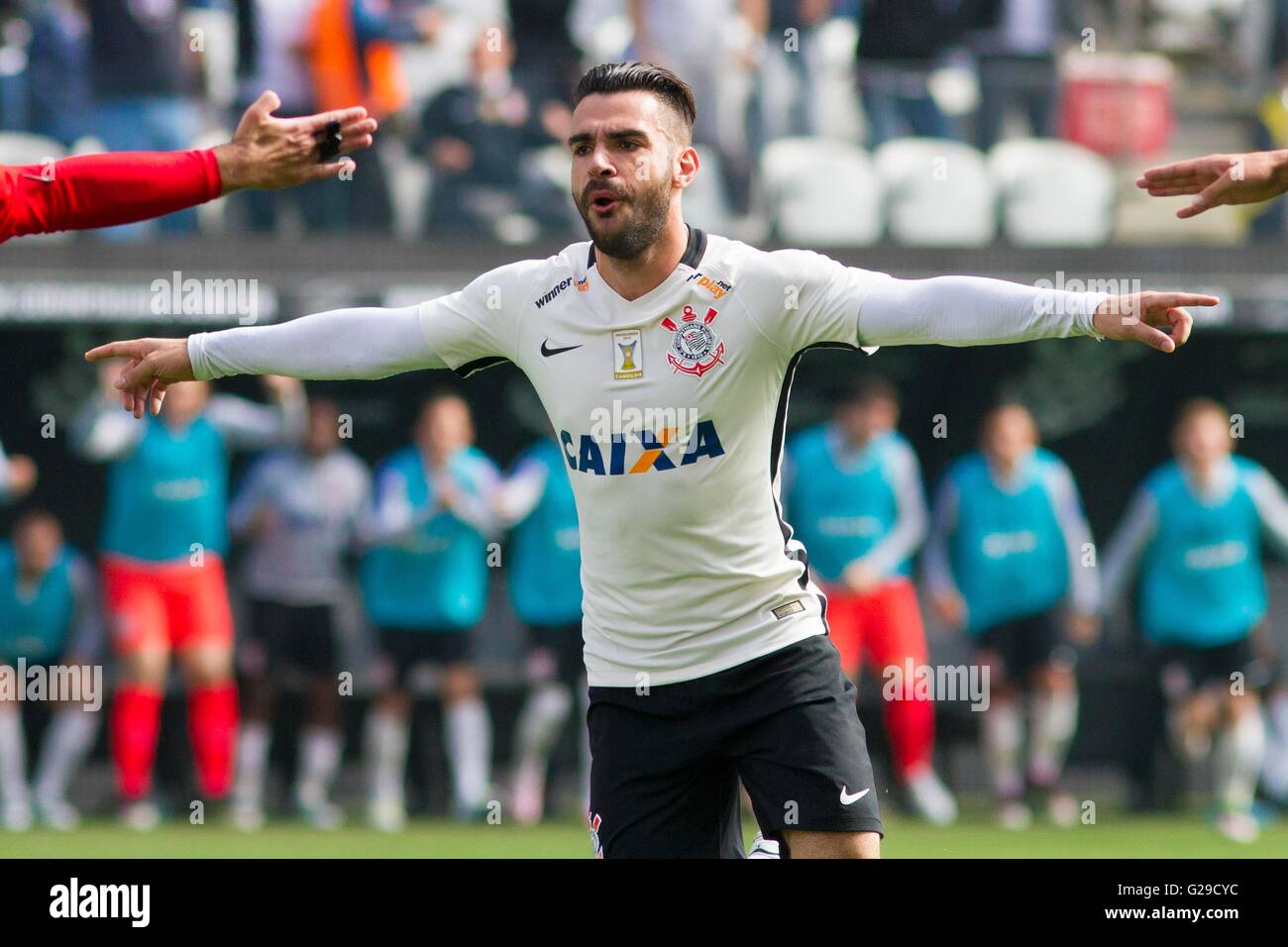SAO PAULO, Brazil - 05/26/2016: CORINTHIANS X BLACK BRIDGE ...