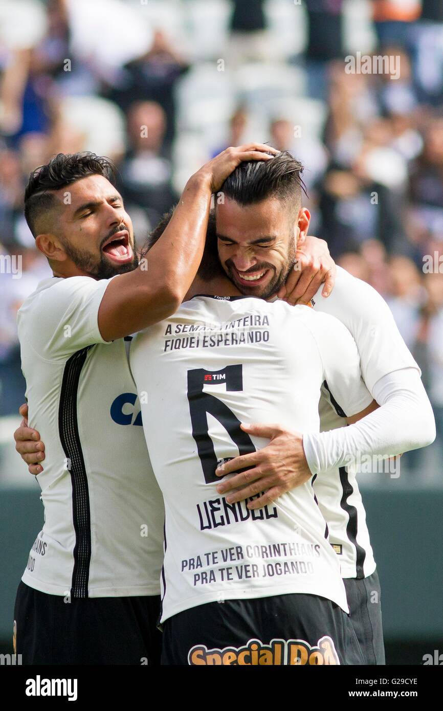SAO PAULO, Brazil - 05/26/2016: CORINTHIANS X BLACK BRIDGE ...