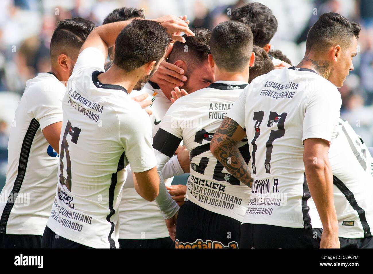 SAO PAULO, Brazil - 05/26/2016: CORINTHIANS X BLACK BRIDGE ...