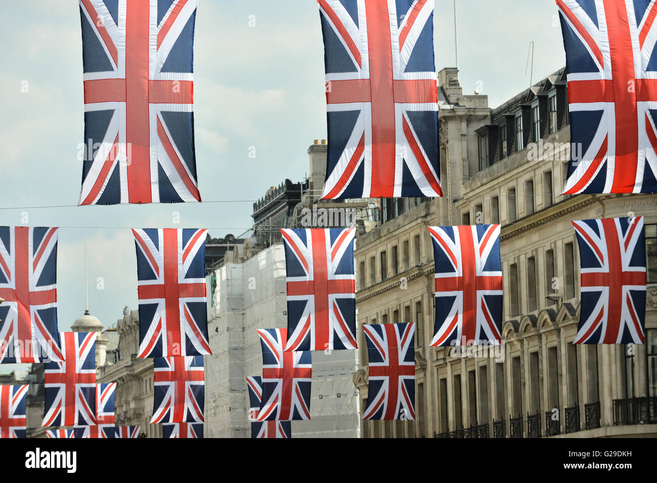 Union Flags On Mall