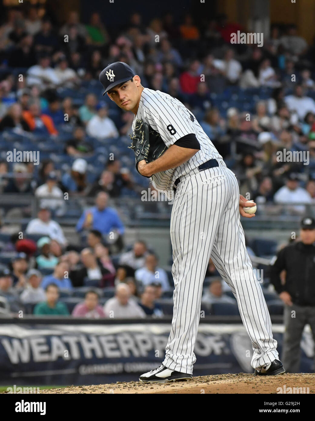 the Bronx, NY, USA. 24th May, 2016. Nathan Eovaldi (Yankees), MAY 24 ...