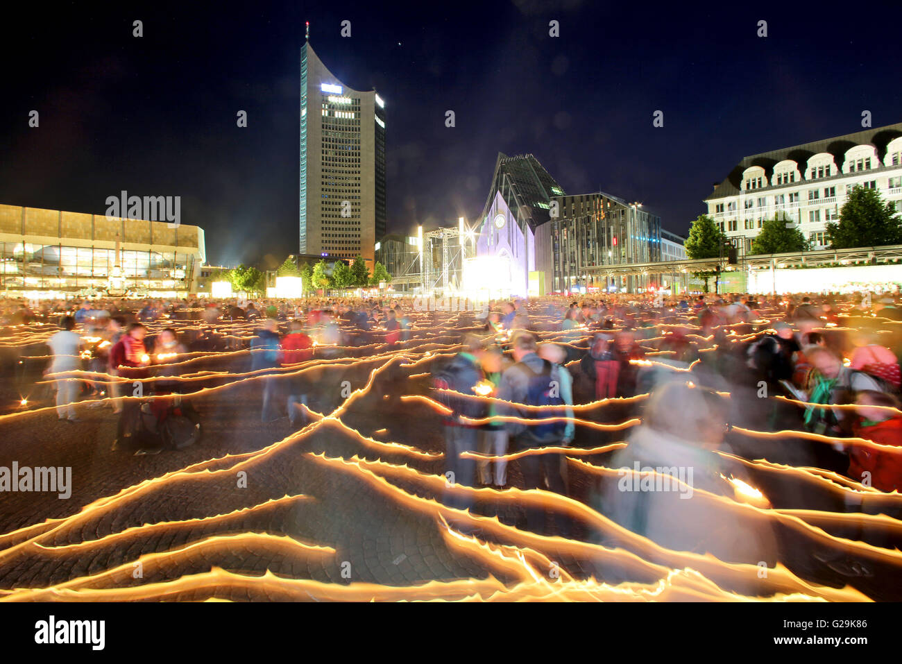 Leipzig, Germany. 26th May, 2016. Participants of the 100th German ...