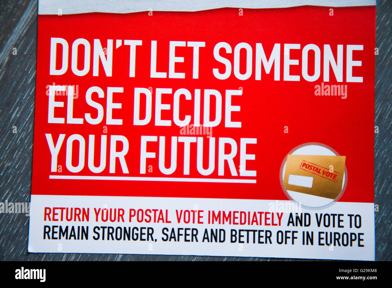 Campaign For Uk Brexit Leaflet High Resolution Stock Photography and ...