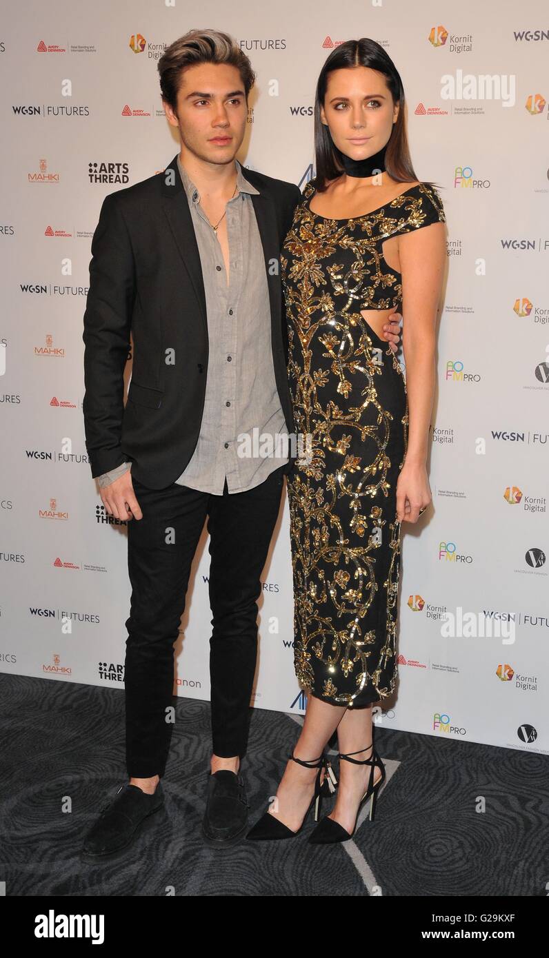 London, UK. George Shelley & Lilah Parsons at the WGSN Futures Awards ...