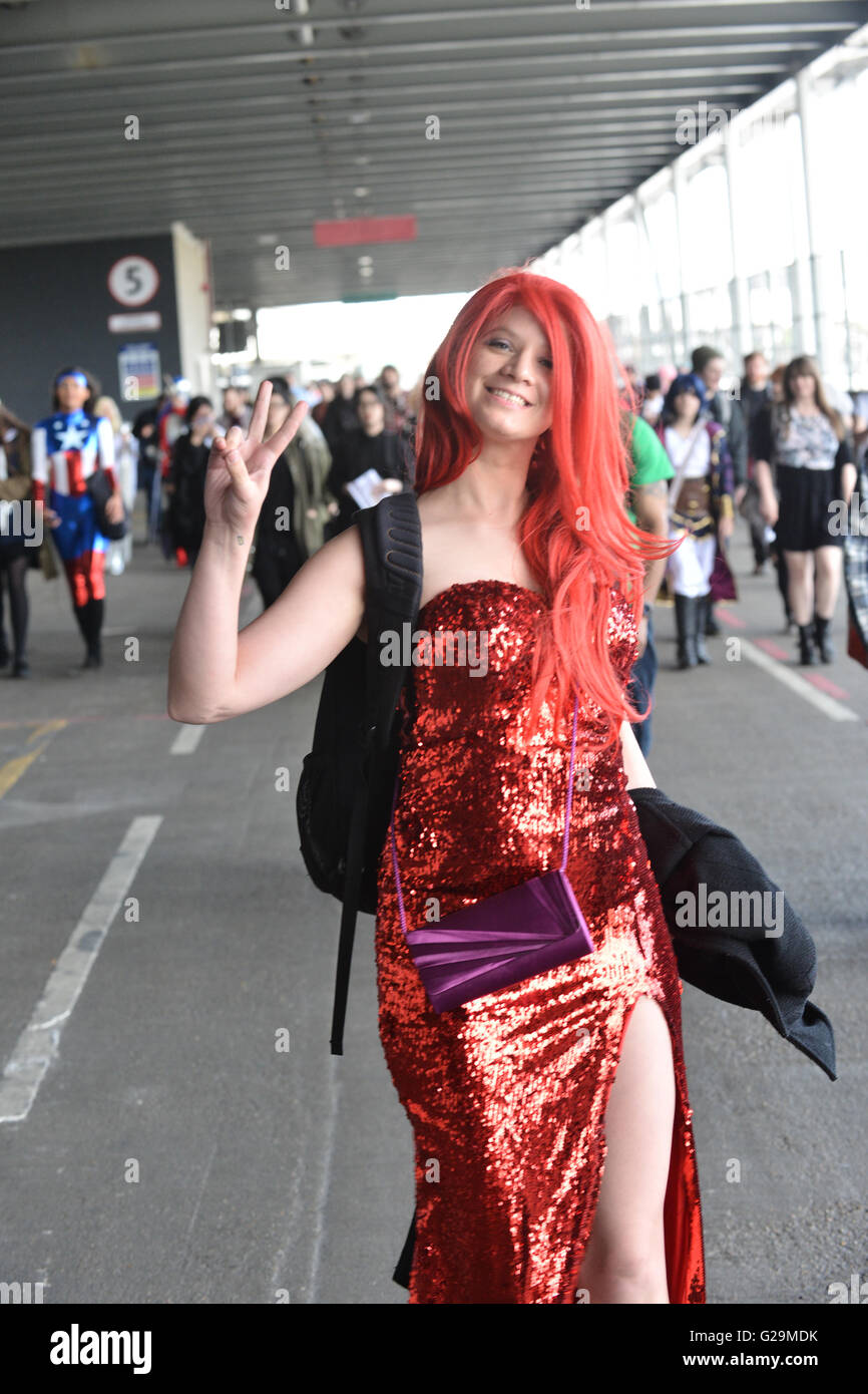 Excel, London, UK. 27th May 2016. Cosplay at the MCM Comic Con at the ...