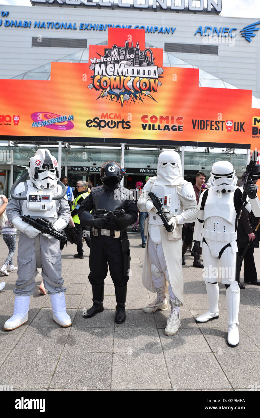 Excel, London, UK. 27th May 2016. Cosplay at the MCM Comic Con at the ...