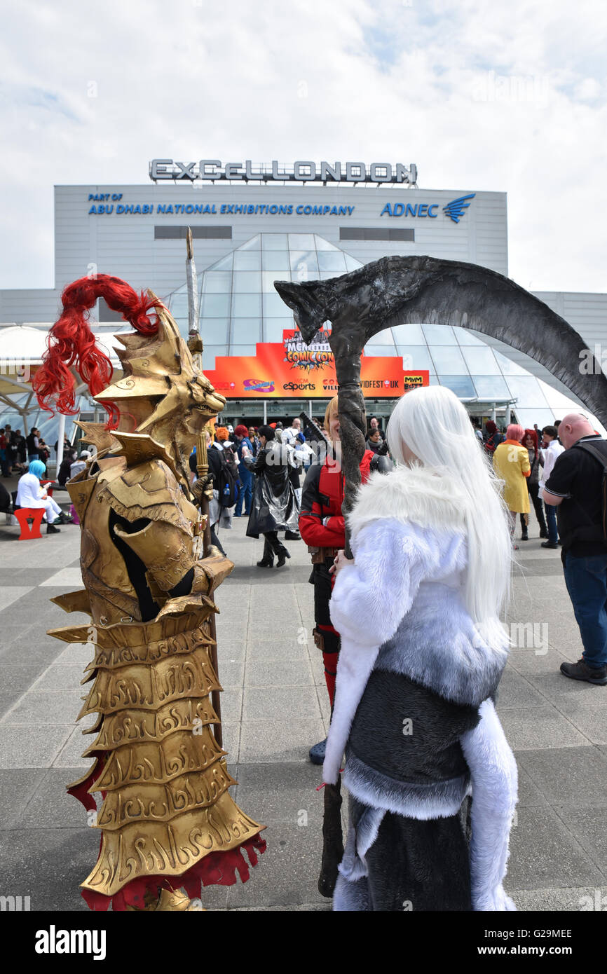 Excel, London, UK. 27th May 2016. Cosplay at the MCM Comic Con at the ...