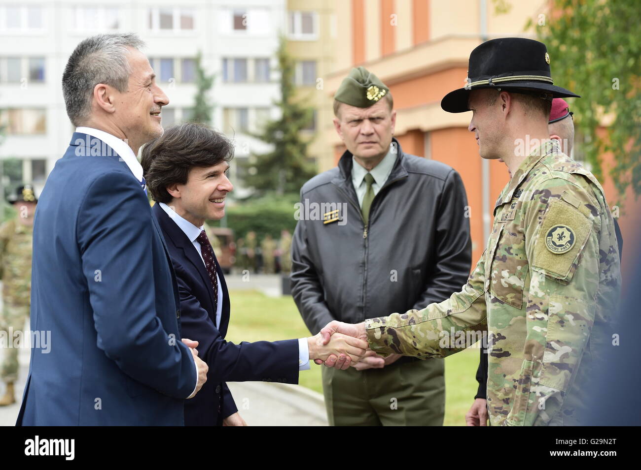 Czech defense minister Martin Stropnicky (left), Chief-of-Staff Josef ...