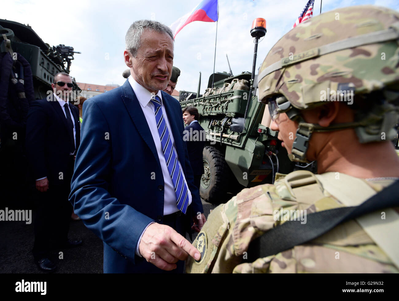 Czech soldier with police hi-res stock photography and images - Alamy