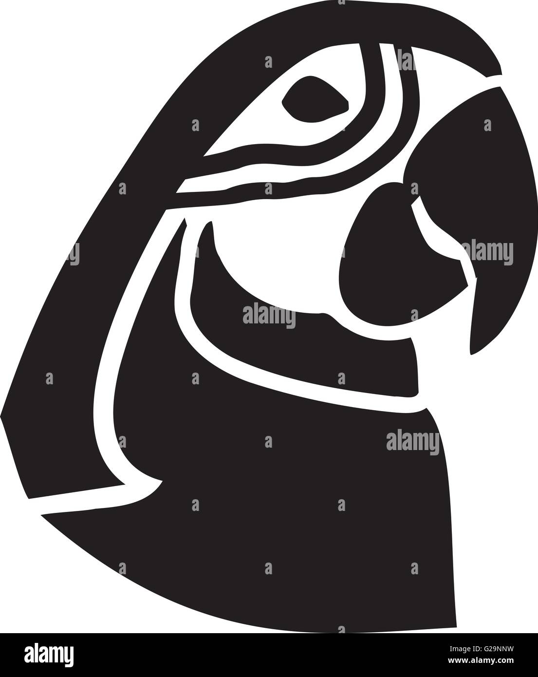 Head of parrot Stock Vector Images - Alamy