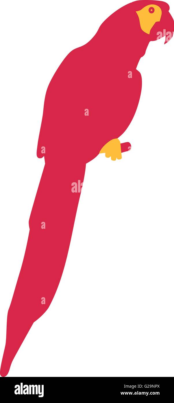 Parrot vector in two colors Stock Vector Image & Art - Alamy