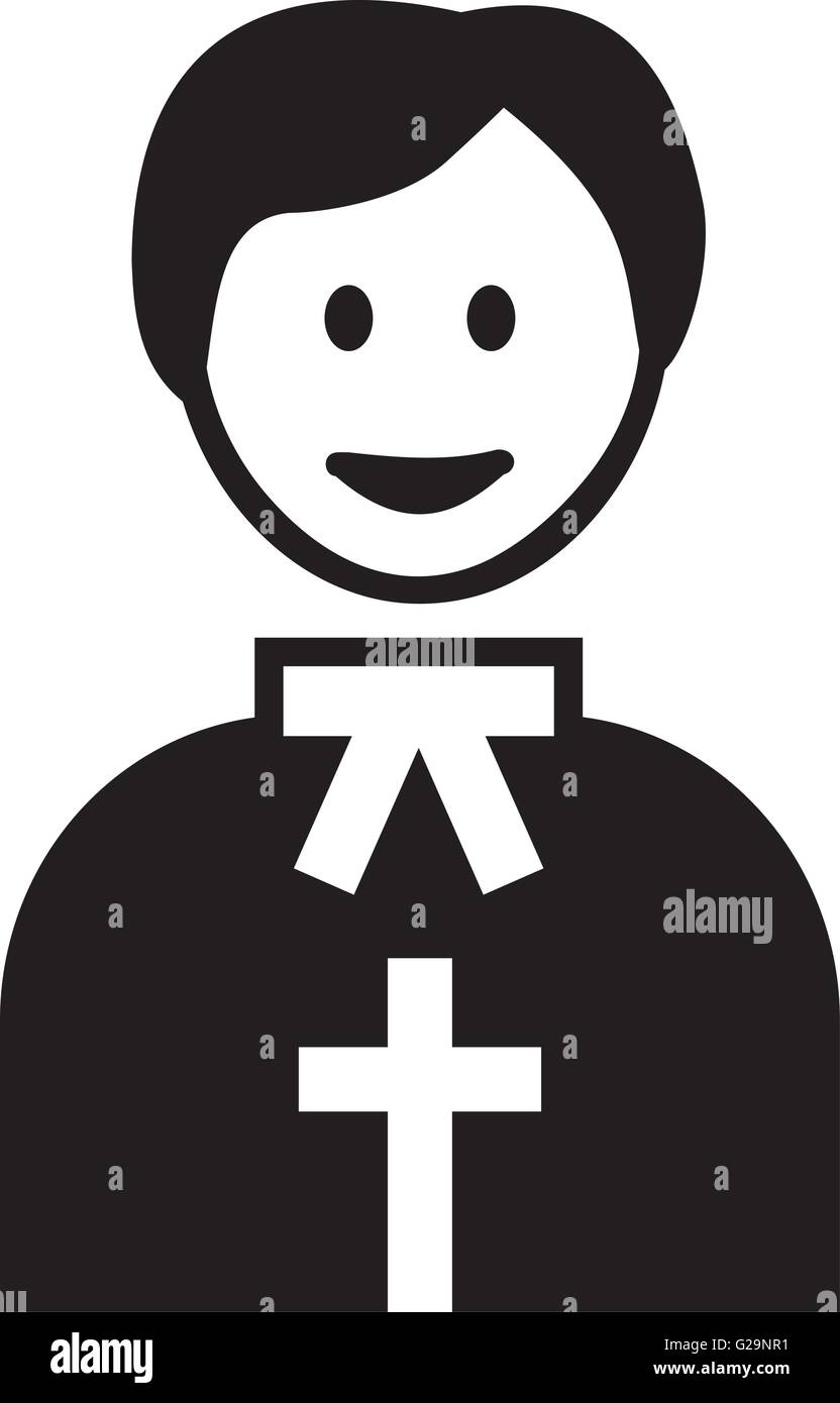 Priest Pastor Pictogram Stock Vector Image & Art - Alamy
