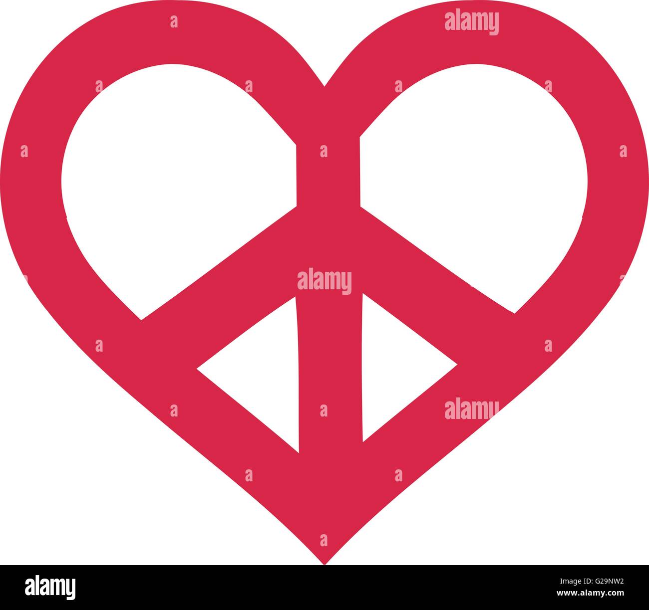 Peace sign and heart hi-res stock photography and images - Alamy