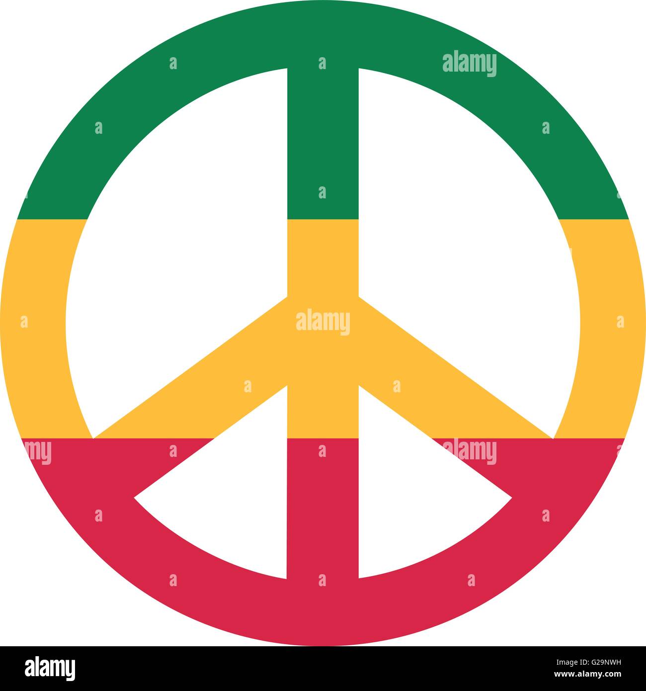 Peace sign in green yellow red Stock Vector Image & Art - Alamy