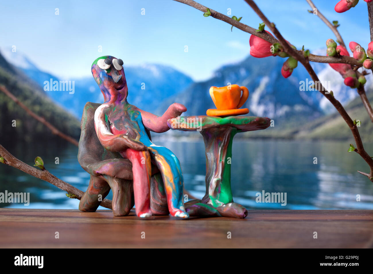 Clay man in cafe hi-res stock photography and images - Alamy