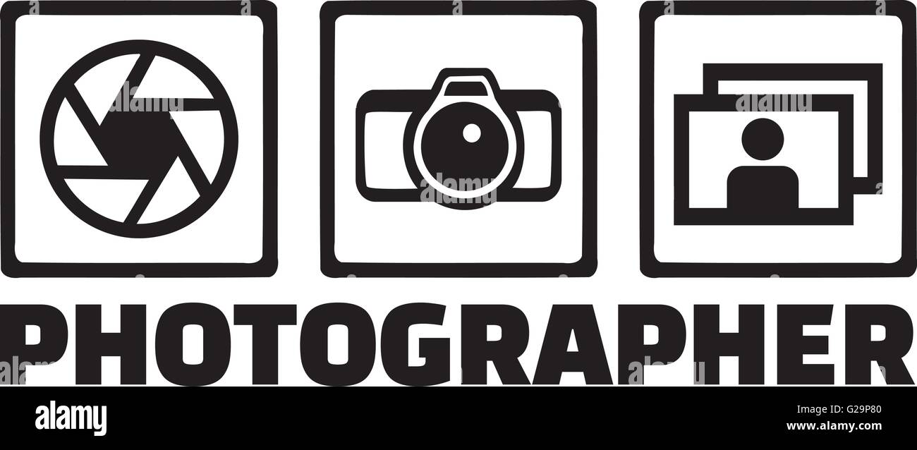 Photographer icons hi-res stock photography and images - Alamy