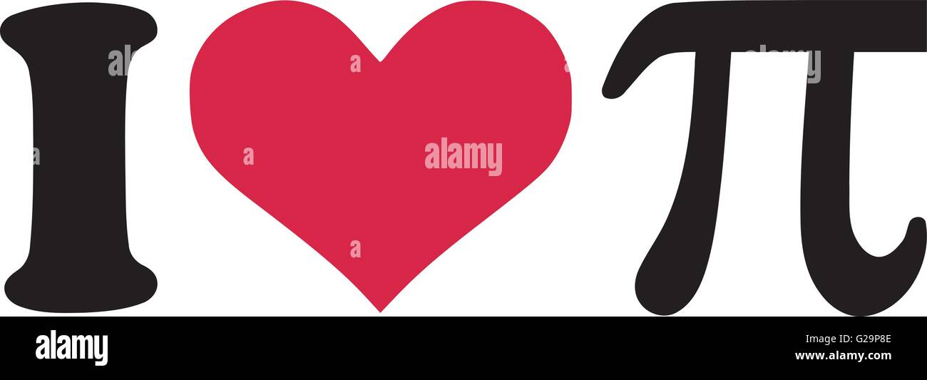 I love pi symbol Stock Vector Image & Art - Alamy