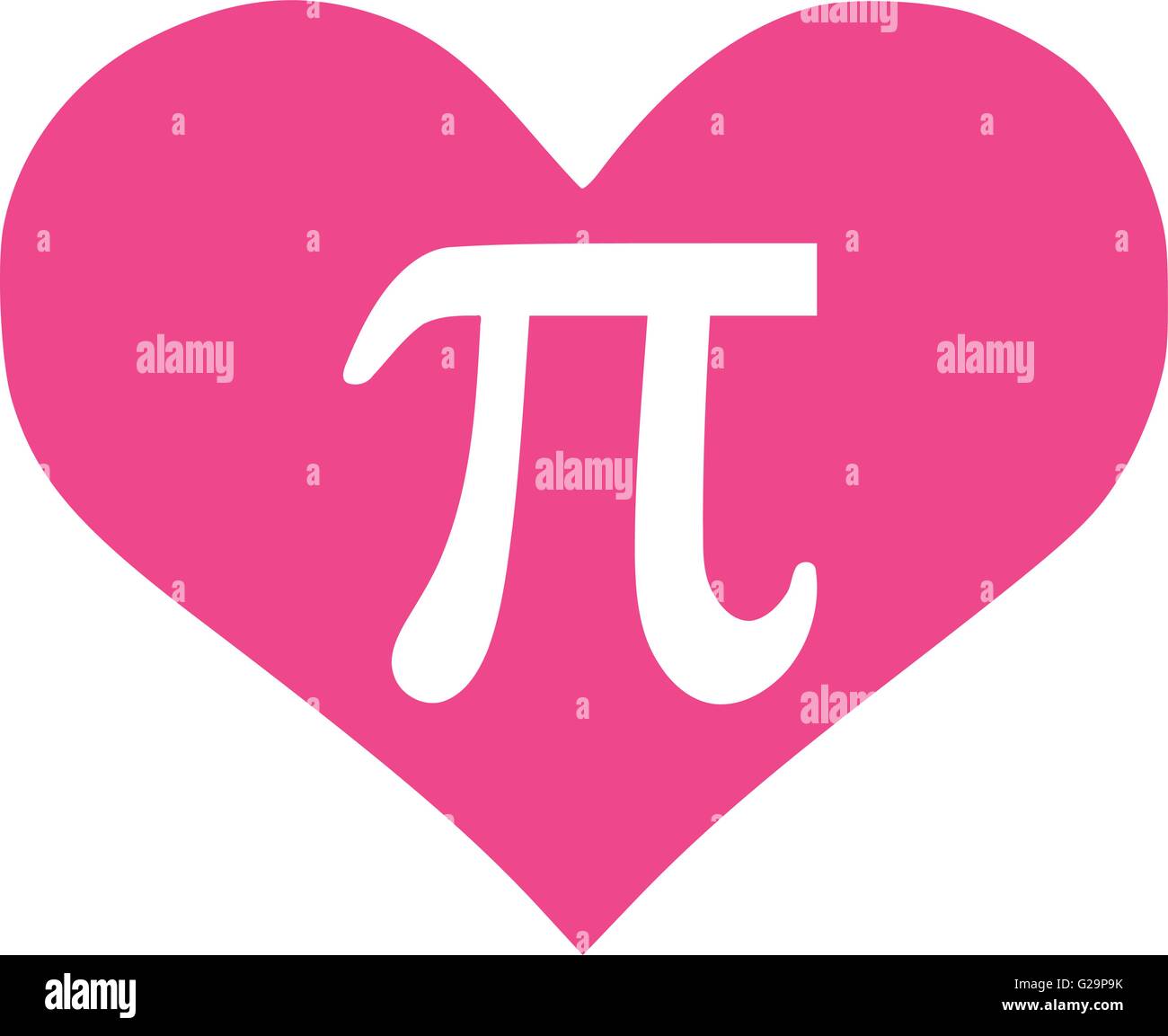 Pi in pink heart Stock Vector Image & Art - Alamy