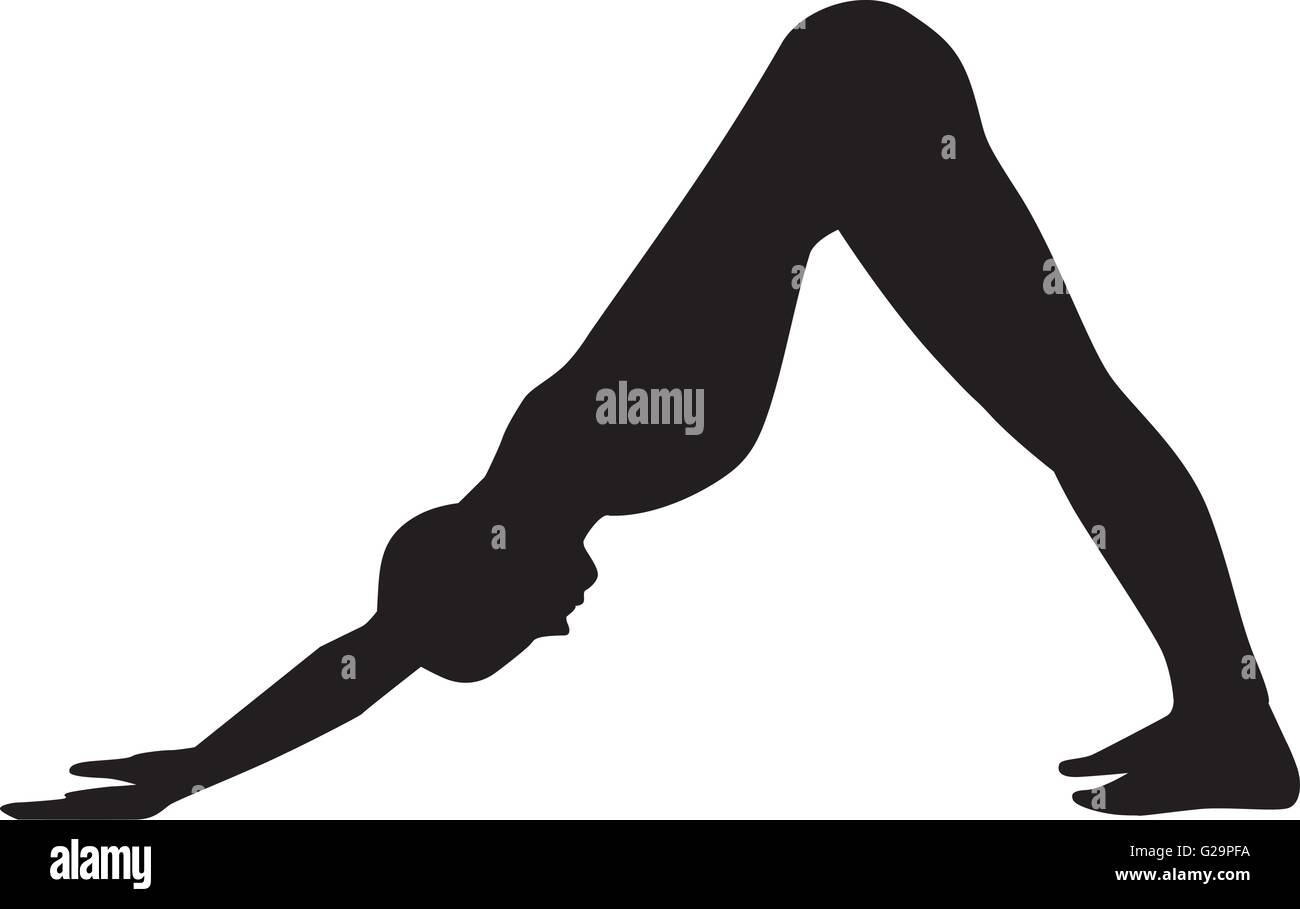 Pilates Down looking dog Stock Vector Image & Art - Alamy