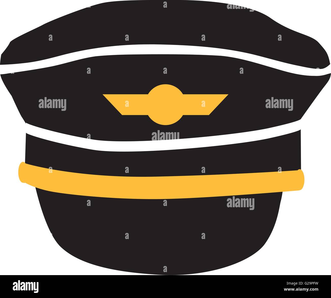 Pilot Hat Icon Stock Vector Image & Art - Alamy