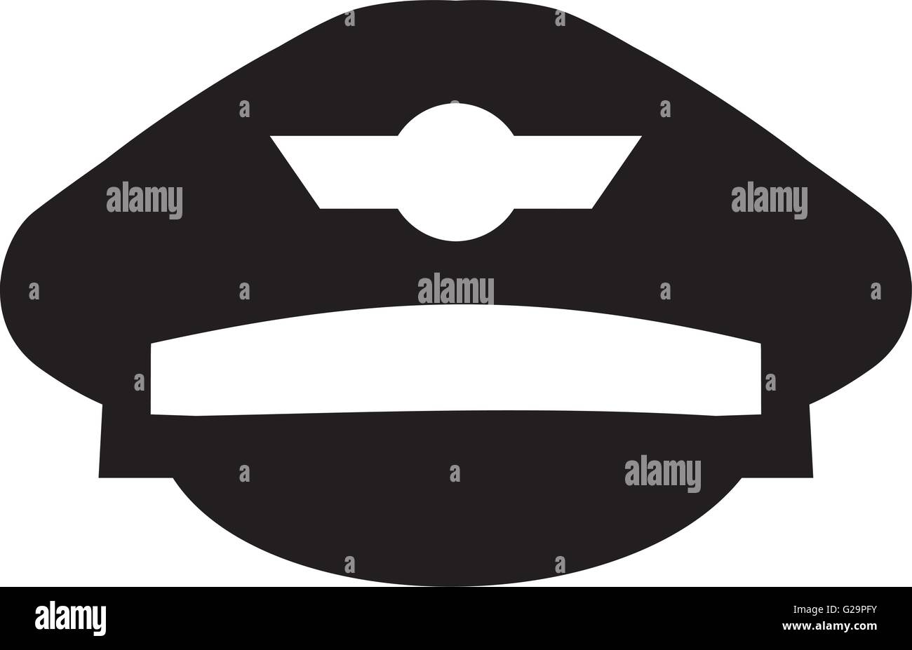 Pilot Hat Icon Stock Vector Image & Art - Alamy