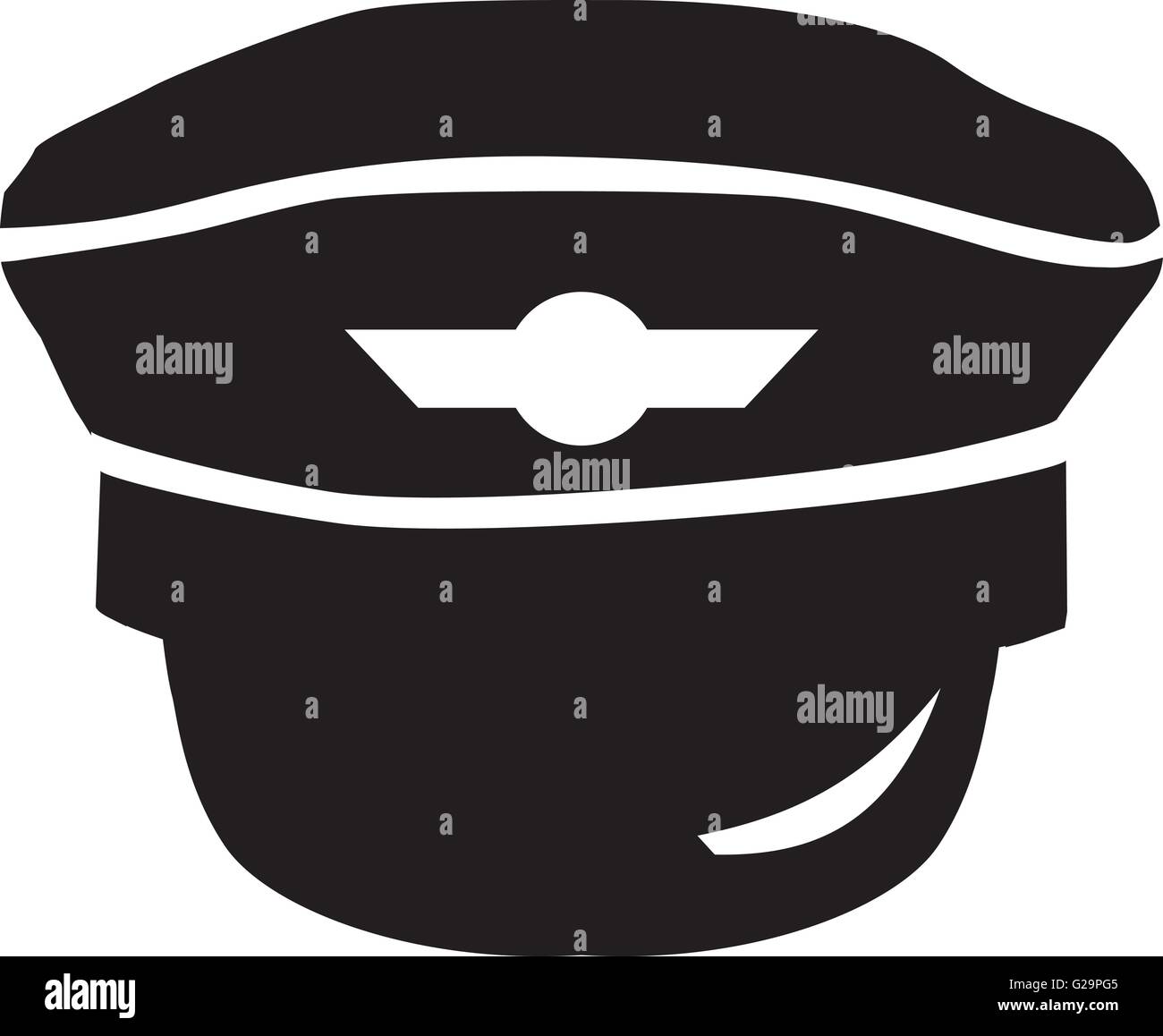 Pilot Hat Icon Stock Vector Image & Art - Alamy