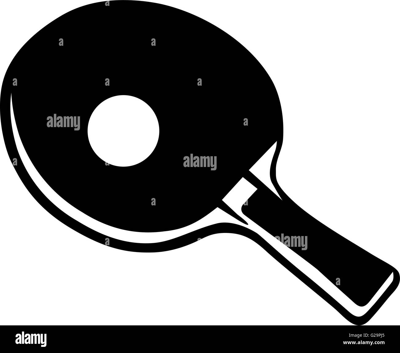 Ping pong racket Stock Vector Image & Art - Alamy