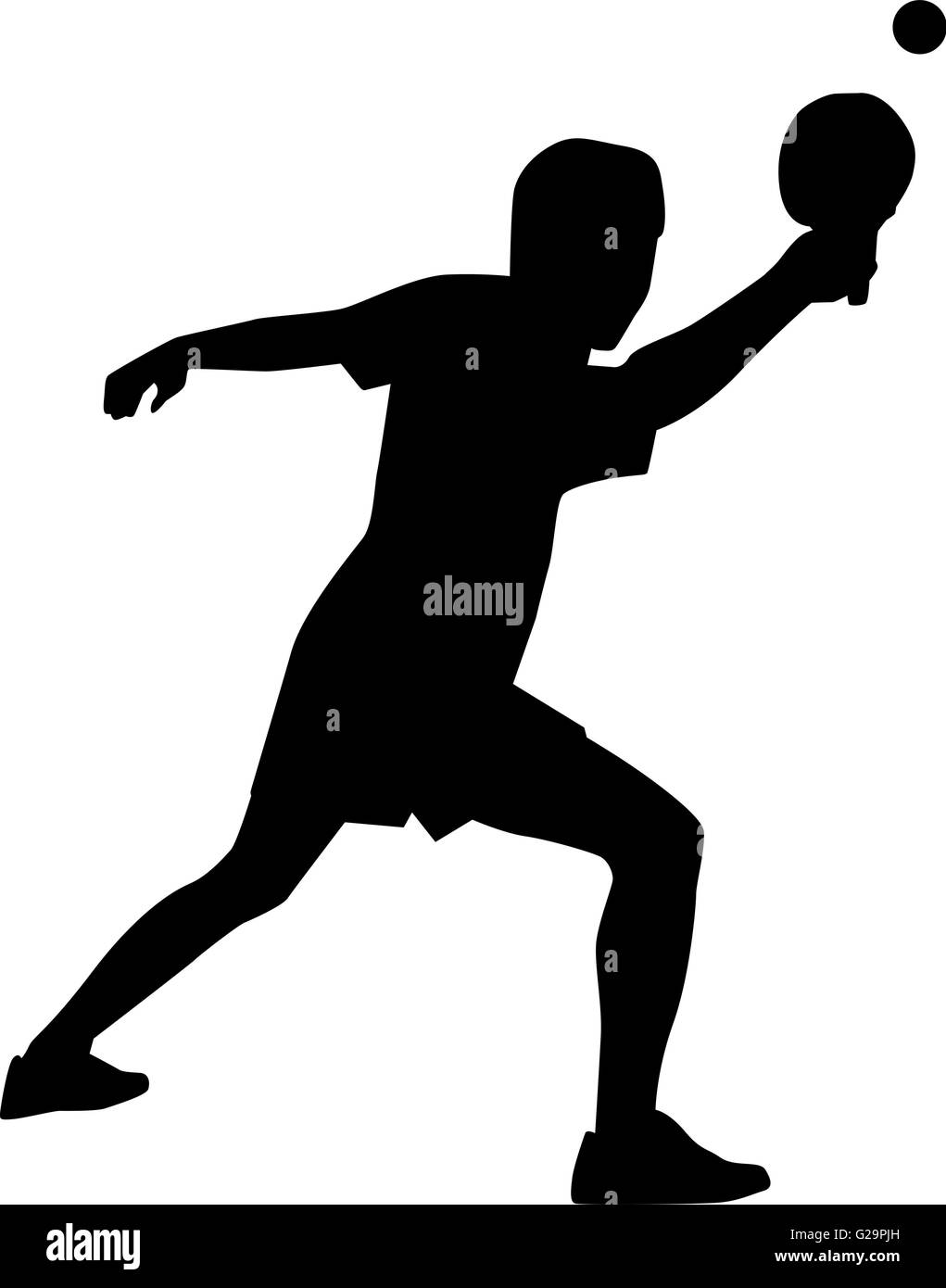 Table Tennis player action Stock Vector Image & Art - Alamy