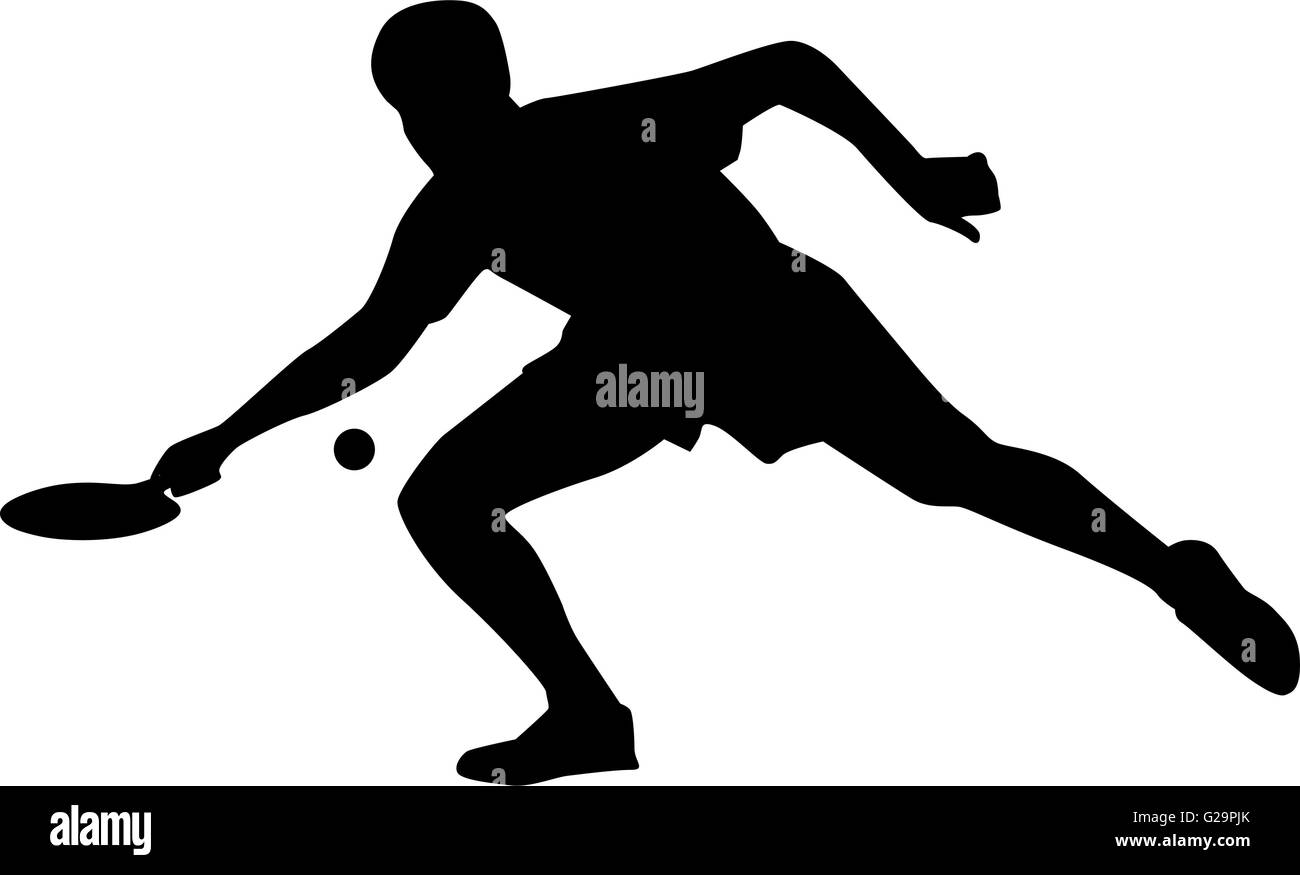 Table tennis player Stock Vector Images - Alamy