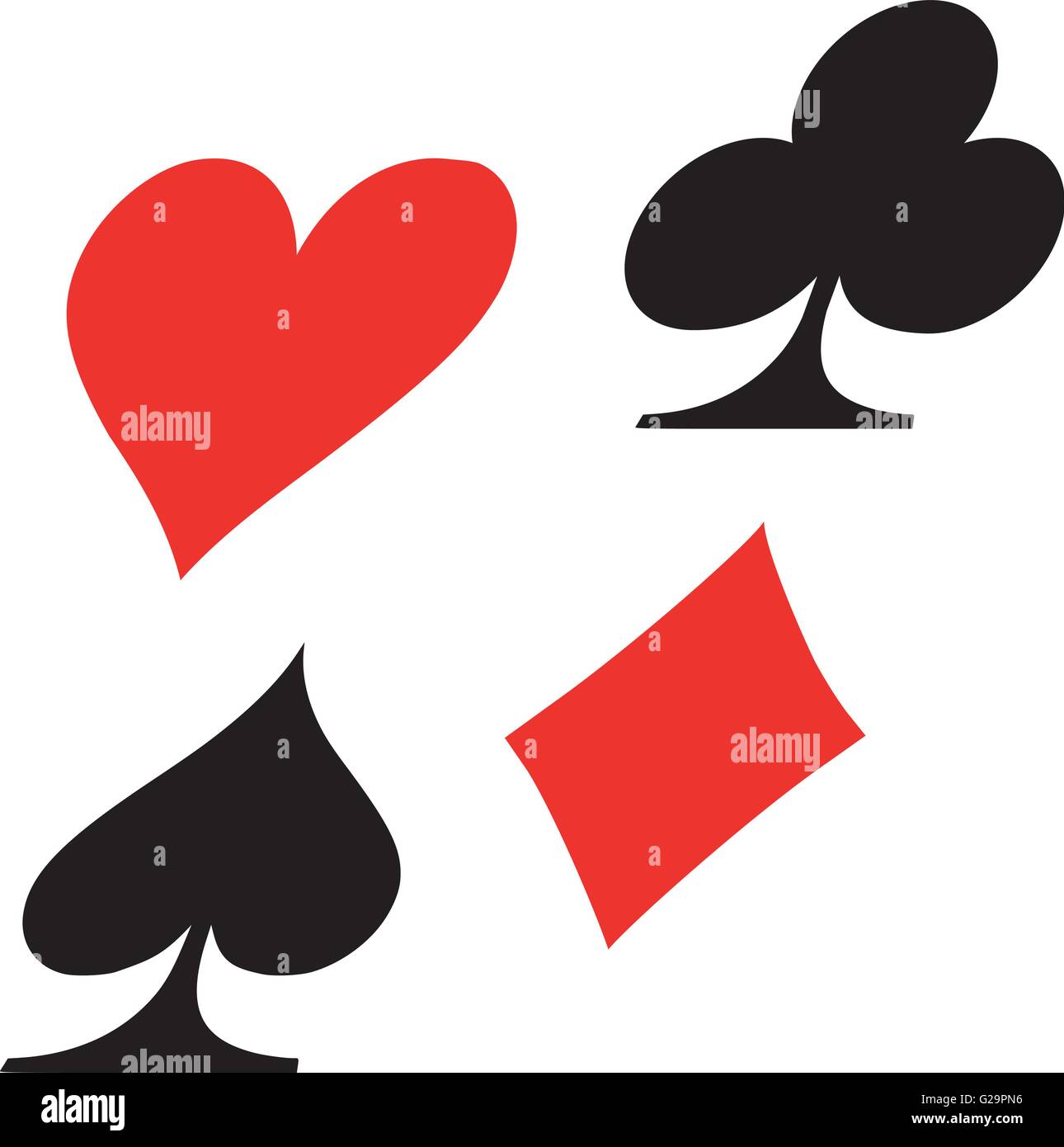 Playing poker cards icons Stock Vector Image & Art - Alamy
